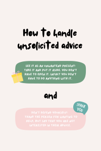 Hoe moet je omgaan met ongevraagd advies? | Chronisch Awesome