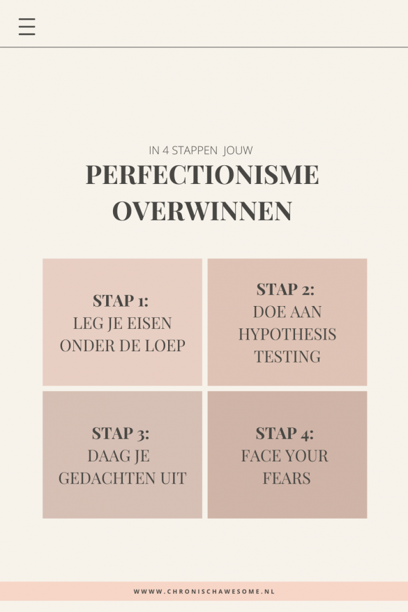 Perfectionisme: wat kun je er aan doen? Chronisch Awesome